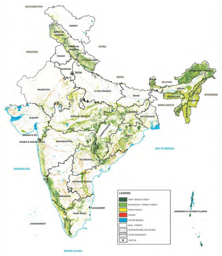 Forest in Bihar: Detailed summary with map | Geography4u- read ...